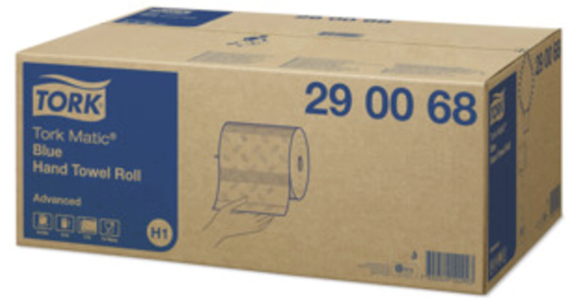 TORK 290068 Matic Soft Advanced tekercses kéztörlő papír, 2 rétegű, 19-es, kék (150 méter ...